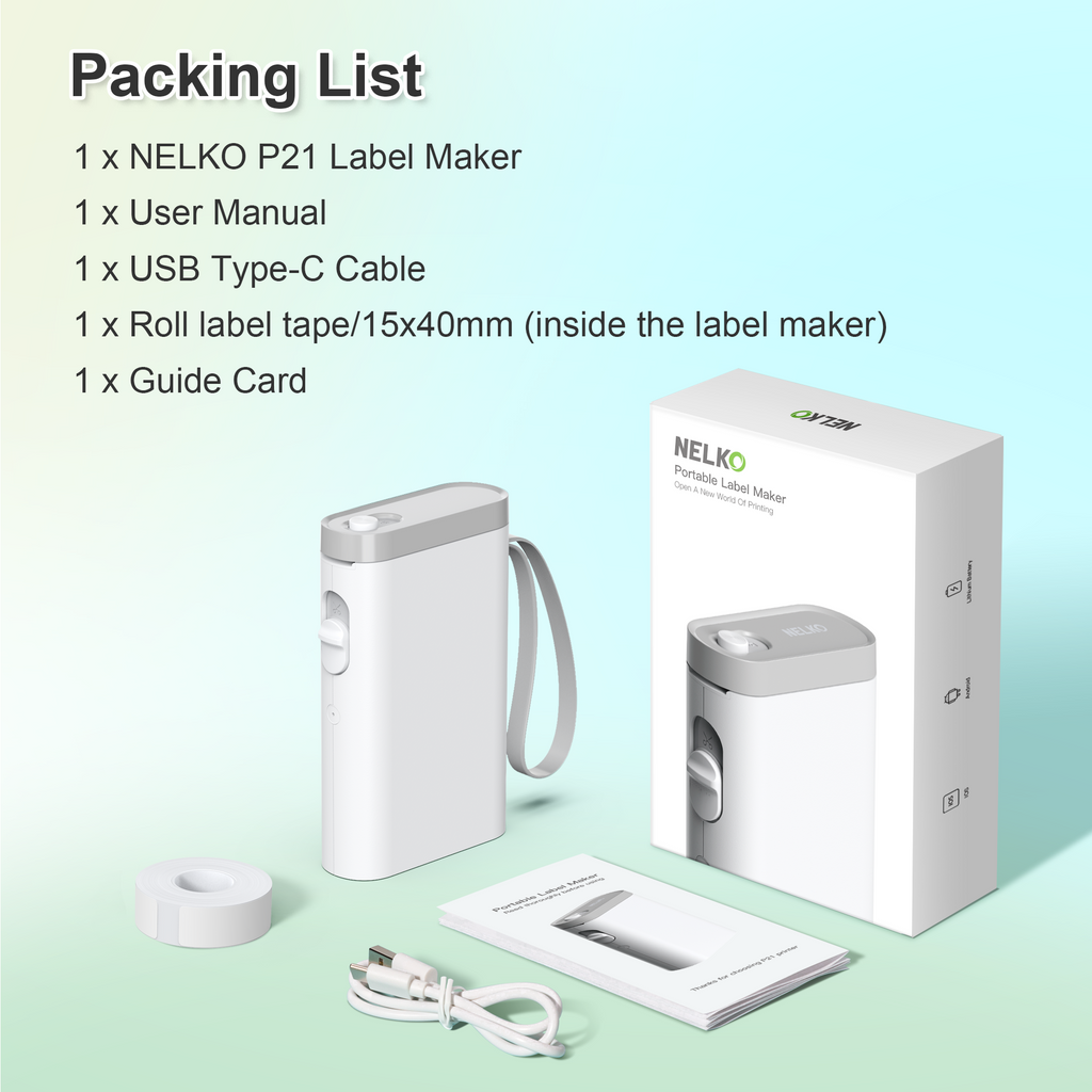 Nelko P21 Portable Bluetooth Label Printer – nelkoprint